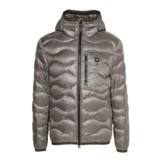 Blauer Daunenjacke - - Jackets - Herren - Grau - 3XL