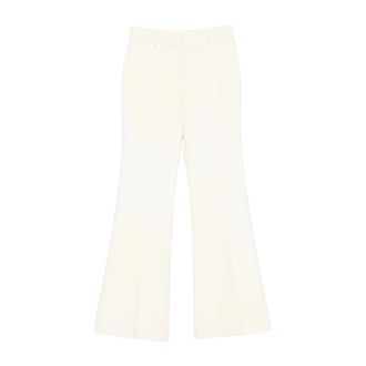 Ermanno Scervino Hosen aus Schurwolle - - Trousers - Damen - Wei&szlig; - S