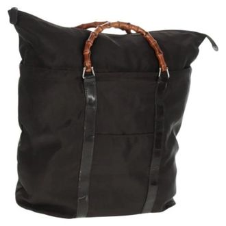 Gucci Pre-owned Nylon Tote Bag - - Pre-owned - Damen - Braun - ONE SIZE