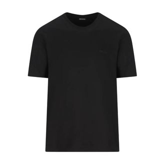 Ermenegildo Zegna Jersey Baumwoll-T-Shirt - - Tops - Herren - Schwarzk - L