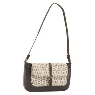 Celine Sac bandouli&egrave;re en toile Pre-owned - Femme - Pre-owned - Beige - Taille: ONE Size