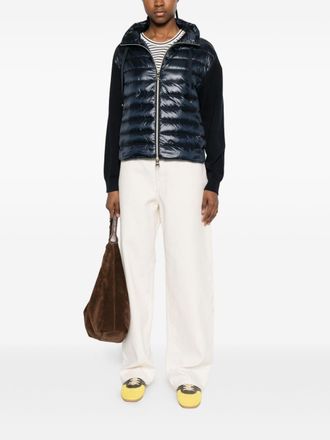 Herno Quilted Cotton and Nylon Down Jacket - black