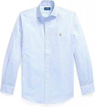 Ralph Lauren Homme, Chemises, Bleu, Taille: M Chemise &agrave; rayures et logo poitrine
