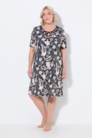 Ulla Popken Bigshirt Bigshirts 2er-Pack Bl&auml;tter Rundhals/ V-Ausschnitt