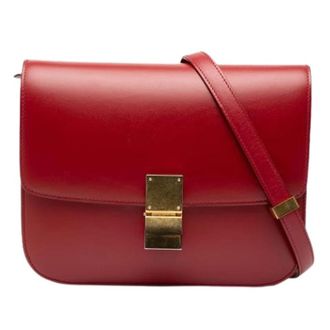 Celine Pre-owned Leder Crossbody Bag - - Pre-owned - Damen - Rot - ONE SIZE