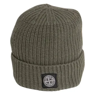 Stone Island Homme, Accessoires, Vert, Taille: ONE Size Light RWS Geelong Wool Beanie