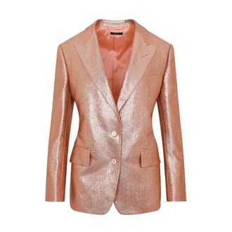 Tom Ford Iridescent Tailored Jacket - - Jackets - Damen - Rosa - XS