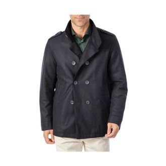 Herno Zweireihiger Mantel - - Coats - Herren - Blau - L