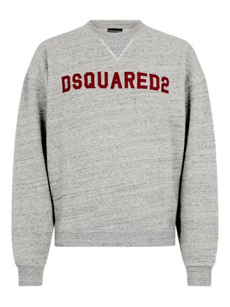Dsquared2 College Sweatshirt mit rundem Ausschnitt - Grau