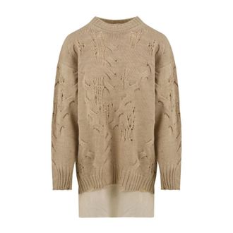 Aniye By Tina Maxi-Pull Pullover - - Knitwear - Damen - Beige - XS