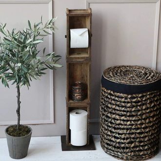 Chic Antique Toilettenpapier Klorollen- Halter Ständer 3 Ziegelformen 41483-00 95cm Hoch