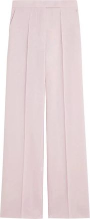 Max Mara Femme, Pantalons, Rose, Taille: 36 FR Pantalon en laine, mohair et soie
