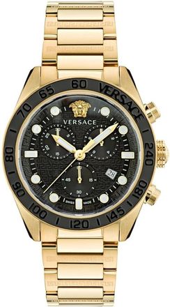 Versace Homme, Accessoires, Jaune, Taille: ONE Size Greca Dome Chrono