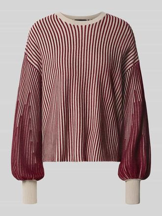 Emporio Armani Strickpullover aus Viskose-Mix in Two-Tone-Machart