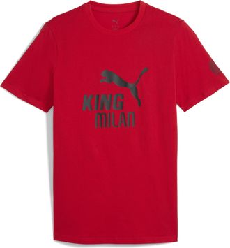 Puma T-shirt &agrave; logo KING AC Milan Homme, Accessoires, Rouge, 3XL