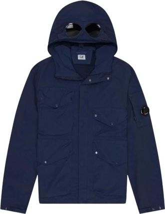 C.P. Company C.p. Company, Homme, Sport, Bleu, Taille: XL Flatt Nylon Goggle Jacket