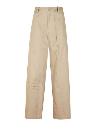 Yohji Yamamoto Pantalons D&eacute;contract&eacute;s - Beige