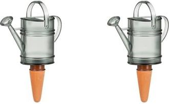 Scheurich Nelly M, Wasserspeicher aus Kunststoff, Farbe: Nelly M, Grey, 13 cm Breite, 7 cm Tiefe, 22 cm hoch, 0,2 l Vol. (Packung mit 2)