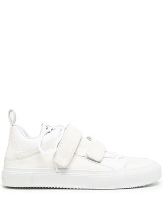 Marcelo Burlon baskets en cuir &agrave; logo imprim&eacute; - Blanc
