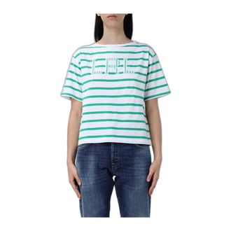 Ralph Lauren Gestreiftes Baumwoll-T-Shirt - - Tops - Damen - Mehrfarbig - S