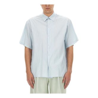 Lanvin Bowling Shirt - - Shirts - Herren - Blau - XL