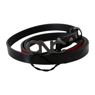Costume National Eleganter schwarzer Ledermoderiem - - Accessories - Damen - Schwarzk - ONE SIZE