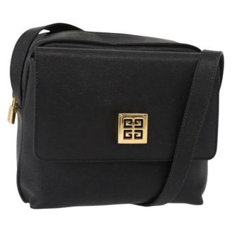 Givenchy Sac bandouli&egrave;re en cuir doccasion - Femme - Pre-owned - Noir - Taille: ONE Size