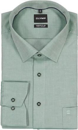 Olymp Herren Hemd gr&uuml;n Baumwolle