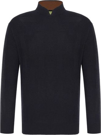 Shanghai Tang Silver Ingot Jacquard-Pullover - Schwarz