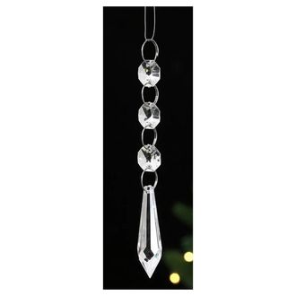 Generic H&auml;ngekristalle Prismen 12 St&uuml;ck Girlande, klare Acryl-Kristallperlen, Anh&auml;nger, Kronleuchter, for Aufh&auml;ngen for Zuhause, Hochzeit, Party, Dekoration H