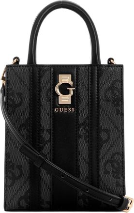 Guess Erenia Mini-Tragetasche, Kohle-Logo, Einheitsgr&ouml;&szlig;e