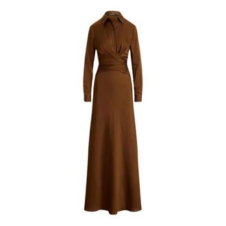 Ralph Lauren Woven-Slim-Kleider - - Dresses - Damen - Braun - XS