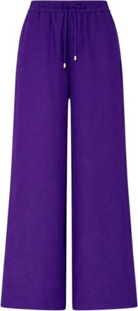 Liu Jo Femme, Pantalons, Violet, Taille: 38 FR Wide Pantalons