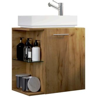 ebuy24 2-tlg Waschplatz Waschtisch Bad Hausa