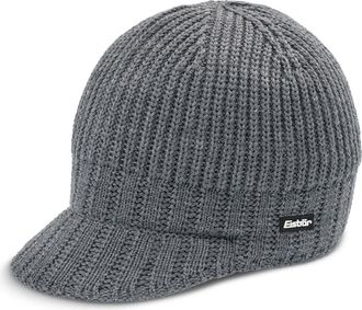Eisbär Mütze Herren Paul 2.0 Cap Grau - Merino Wintermütze für Männer - mit Fleece für Schutz gegen Wind & Kälte - Strickmütze mit Schirm Cap mit Visor Haube