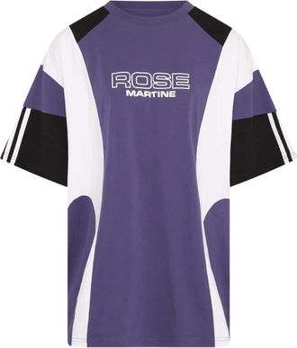 Martine Rose Homme, Tops, Violet, Taille: XL Colourblock T-shirt