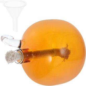 BESPORTBLE Nachf&uuml;llbare Glas &ouml;llampe aus Borosilikat Runde Transparente &Ouml;lkerze f&uuml;r Innenbereich Geruchsfreie Wiederverwendbare Fl&uuml;ssig&ouml;llampe f&uuml;r Wohnraum Hochz