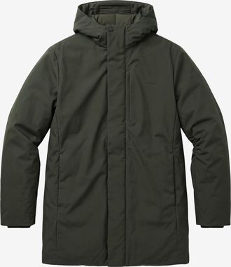 Knowledge Cotton Apparel Herren vegan Parka Soft Shell Forest Night Gr&uuml;n