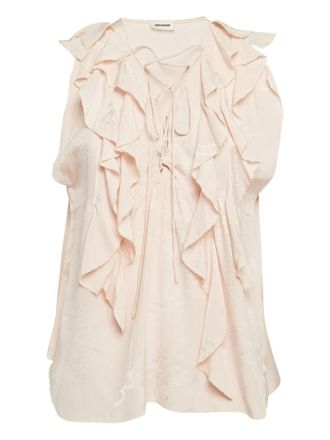 Zadig&Voltaire Pre-owned Bluse mit Rüschendetail - Rosa