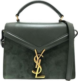 Saint Laurent Pre-owned Vintage Suede Handbag - Femme - Pre-owned - Vert - Taille: ONE Size