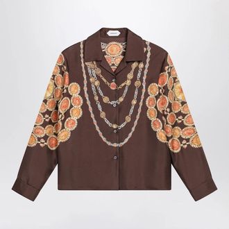 Versace Femme, Blouses et Chemises, Multicolore, Taille: 42 FR Chemise Informelle