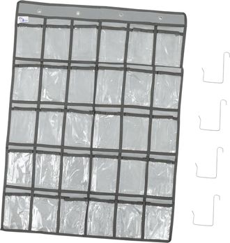 Valiclud Ipetboom Fächer Wandhängende Aufbewahrungstasche Mehrzweck Tür Organizer mit Haken Robuste Hängende Aufbewahrung für Zuhause Büro Miete Schlüssel Hand