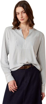 Ariat Womens Thornbeck Blouse Long Sleeve in Rainwashed Stripe, Size X-Small, by Ariat