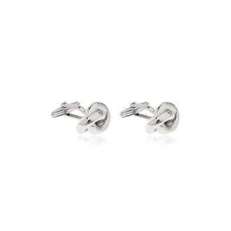 Lanvin Homme, Accessoires, Gris, Taille: ONE Size 9318 Cufflinks 0-3 Palladium Plated