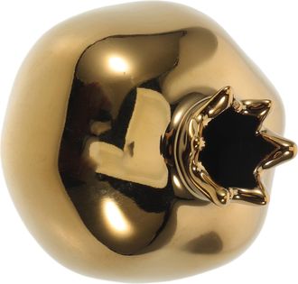 Garneck Keramikvase Granatapfelform Goldfarben Dekoratives Pflanzgef&auml;&szlig; f&uuml;r Blumenarrangements Vielseitige Tischdekoration f&uuml;r Wohnzimmer und Bar
