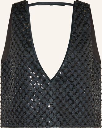 Dorothee Schumacher Dorothee Schumacher Top Sparkling Statement Mit Pailletten Und Schmucksteinen grau