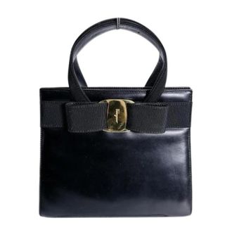 Ferragamo Pre-owned Leather Handbag - - Pre-owned - Damen - Schwarzk - ONE SIZE
