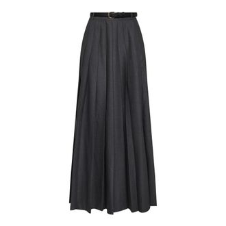 Self Portrait Maxi-Rock mit Falten - - Skirts - Damen - Grau - 2XS