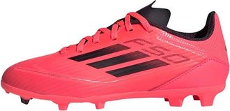 adidas Unisex Kids F50 League Kids FG/MG Fu&szlig;ballschuh Turbo/Aurora Black/Platinum Metallic 38 2/3
