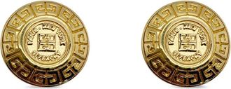Givenchy boucles doreilles à logo (années 1980)